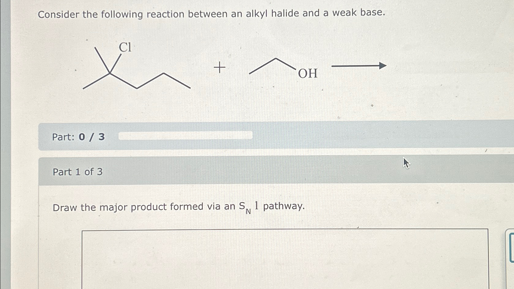 Solved Consider the following reaction between an alkyl | Chegg.com