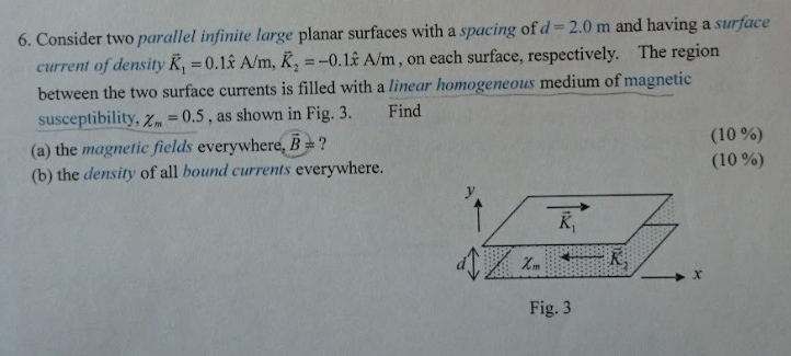 Solved Consider two parallel infinite large planar surfaces | Chegg.com
