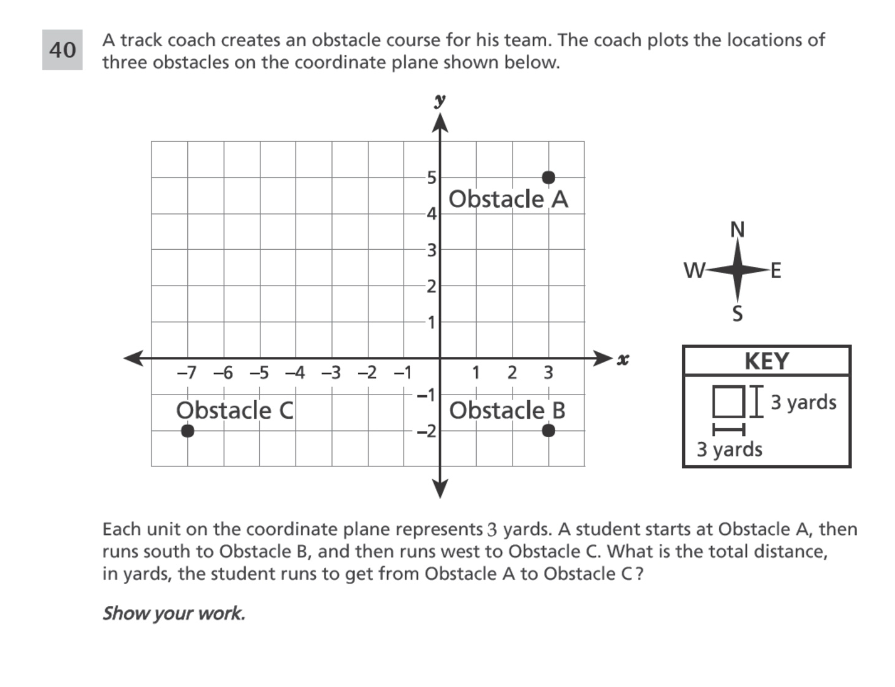 Solved A track coach creates an obstacle course for his | Chegg.com