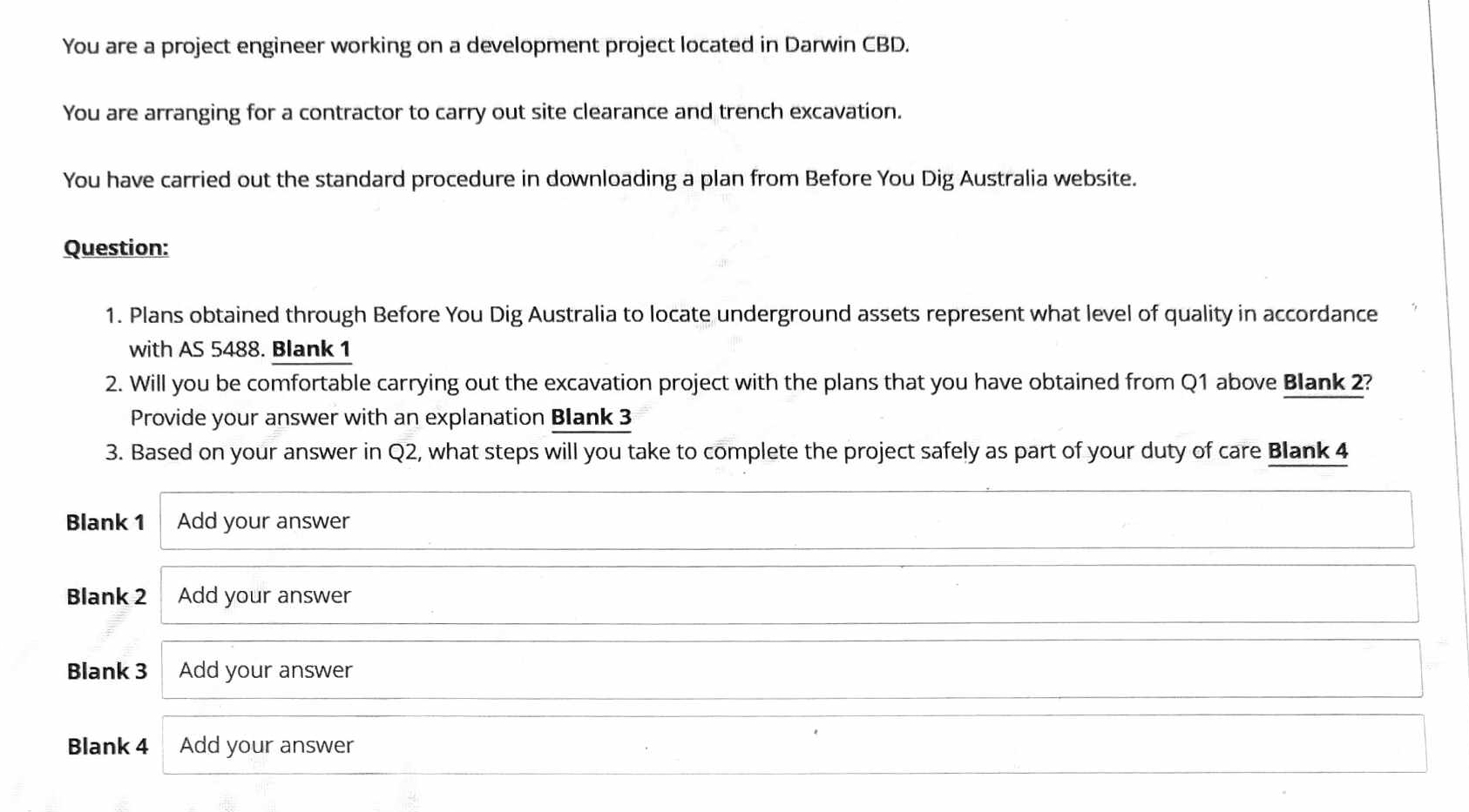Solved You are a project engineer working on a development | Chegg.com