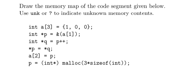 Please solving manually. Draw the memory map of the | Chegg.com