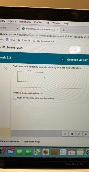 Solved Find values for x so that the perimeter of the figure | Chegg.com Solved Find values for x so that the perimeter of the figure | Chegg.com
