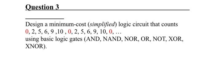 Solved Design a minimum-cost (simplified) logic circuit that | Chegg.com
