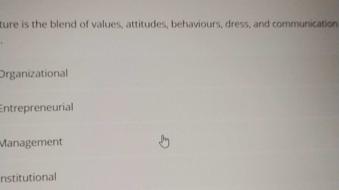 Solved ture is the blend of values, attitudes, behaviours, | Chegg.com