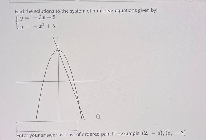 Solved Find the solutions to the system of nonlinear | Chegg.com