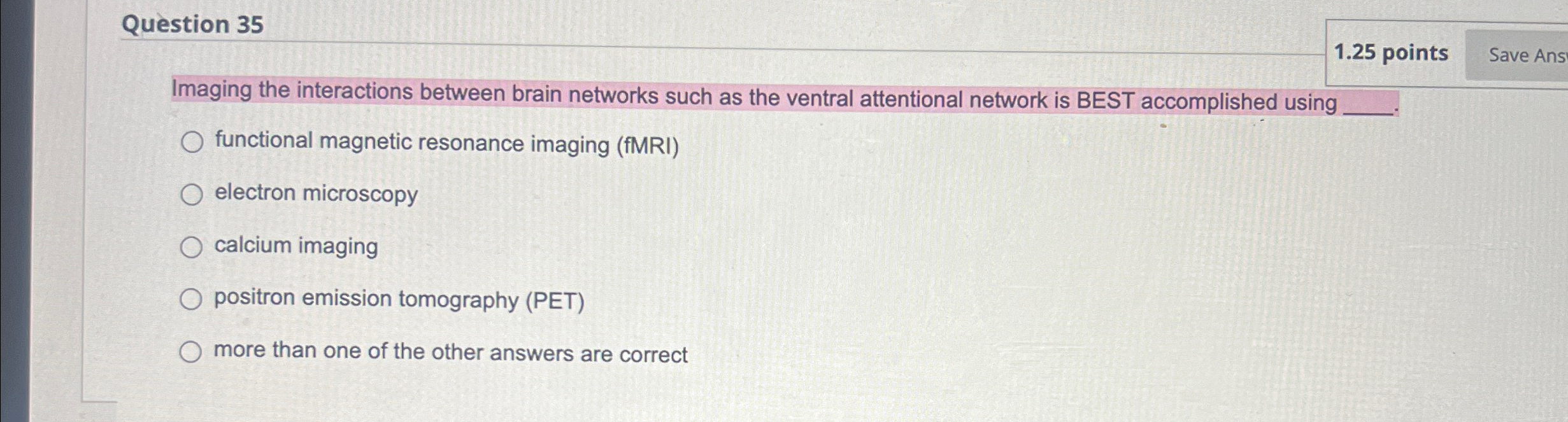 Solved Question 351.25 ﻿pointsImaging the interactions | Chegg.com
