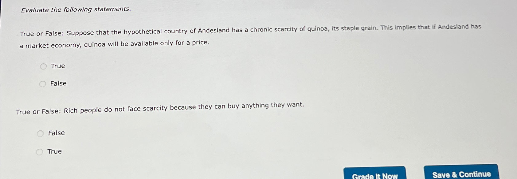 Solved Evaluate the following statements.True or False: | Chegg.com