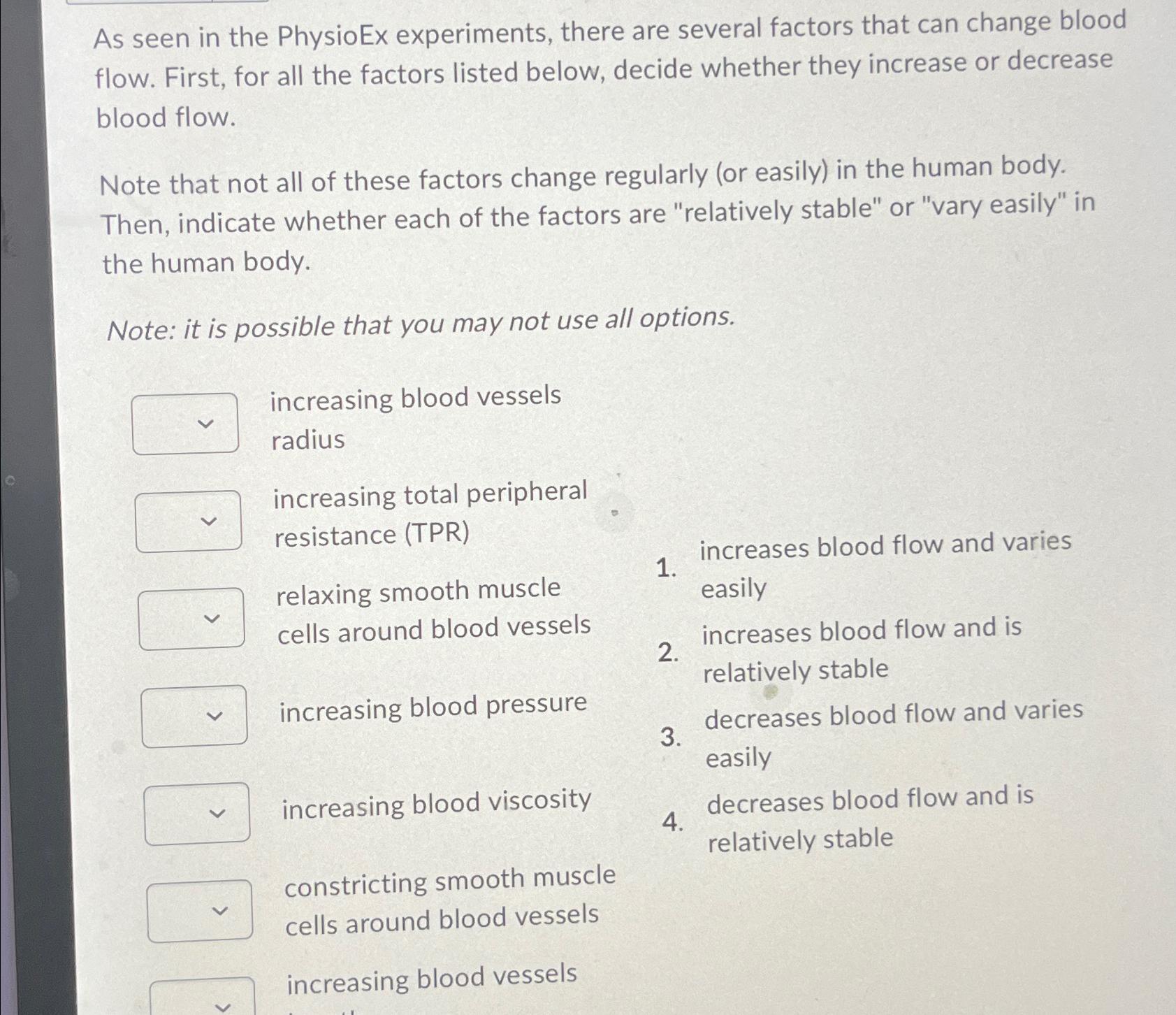 Solved As seen in the PhysioEx experiments, there are | Chegg.com