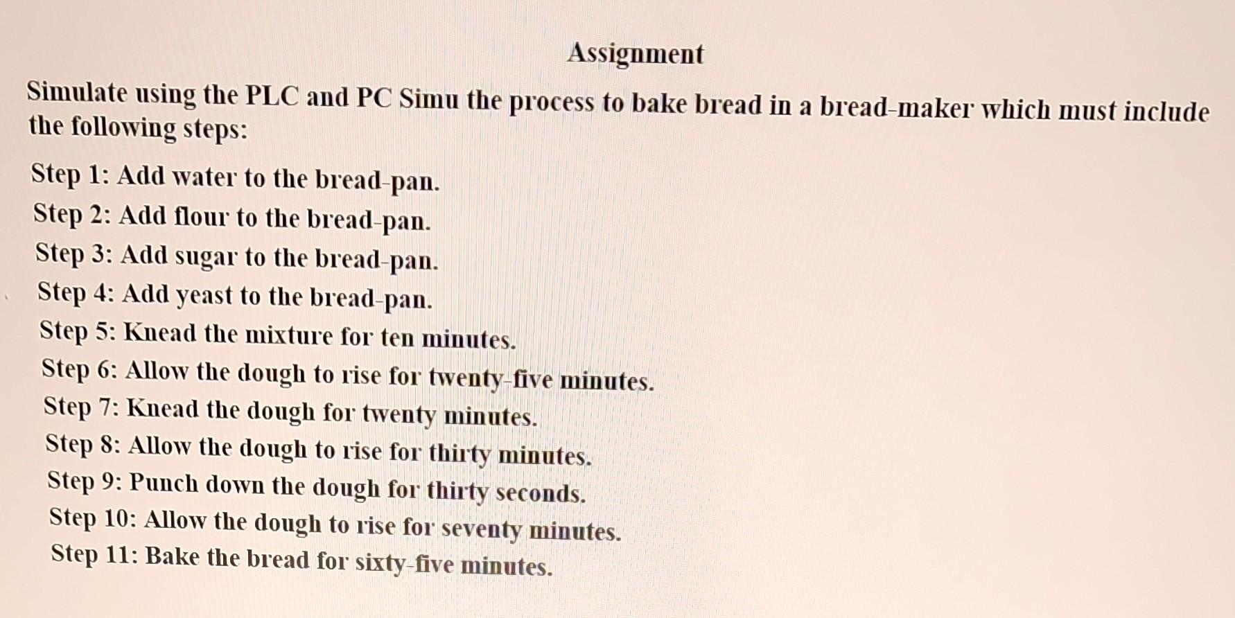 Simulate using the PLC and PC Simu the process to | Chegg.com