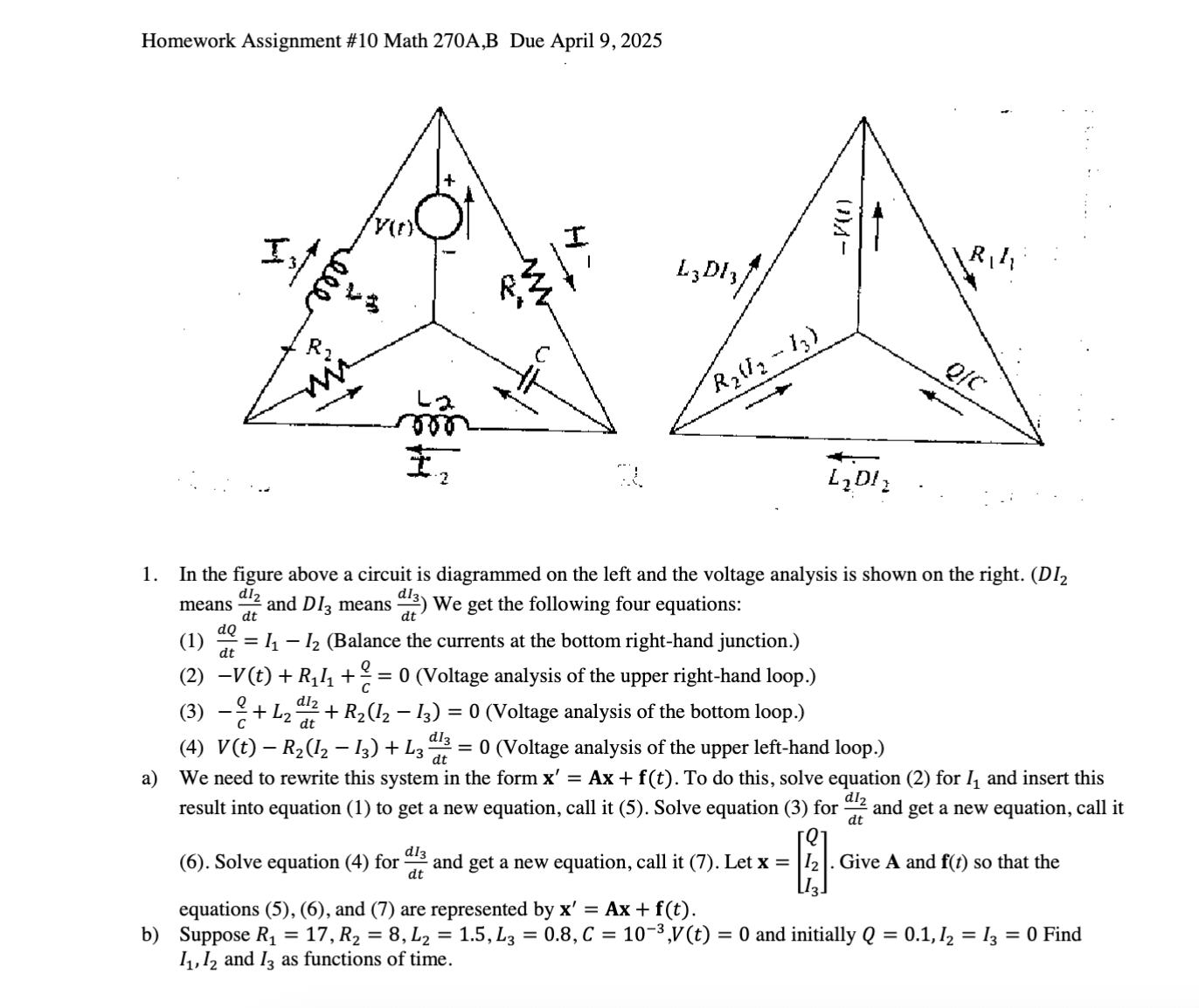Solved In ﻿the figure above a circuit is ﻿diagrammed on ﻿the | Chegg.com