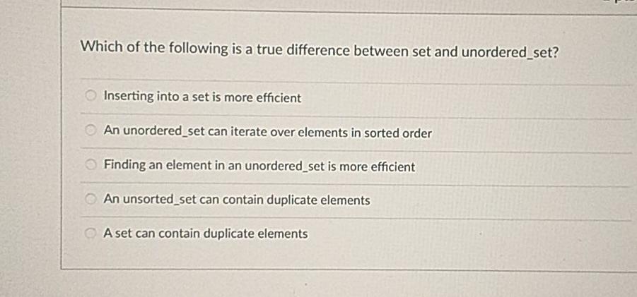Solved Which of the following is a true difference between | Chegg.com