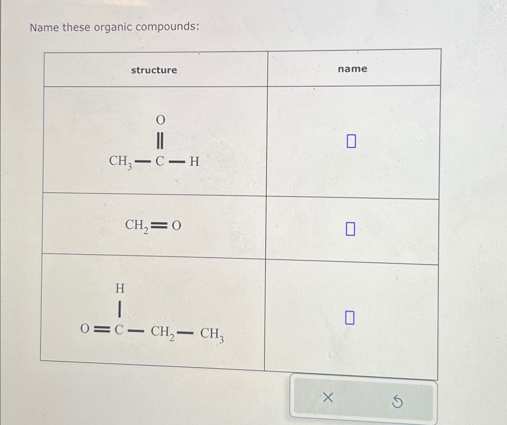 Solved Name these organic | Chegg.com