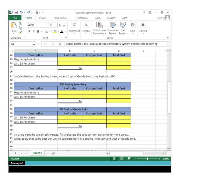 Solved 2 667 points Comparing Inventory Costing Methods | Chegg.com