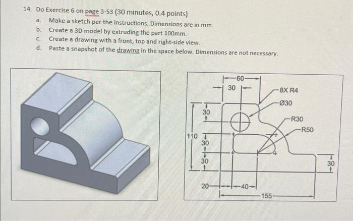 Solved This is using SolidWorksplease attach the snapshot of | Chegg.com