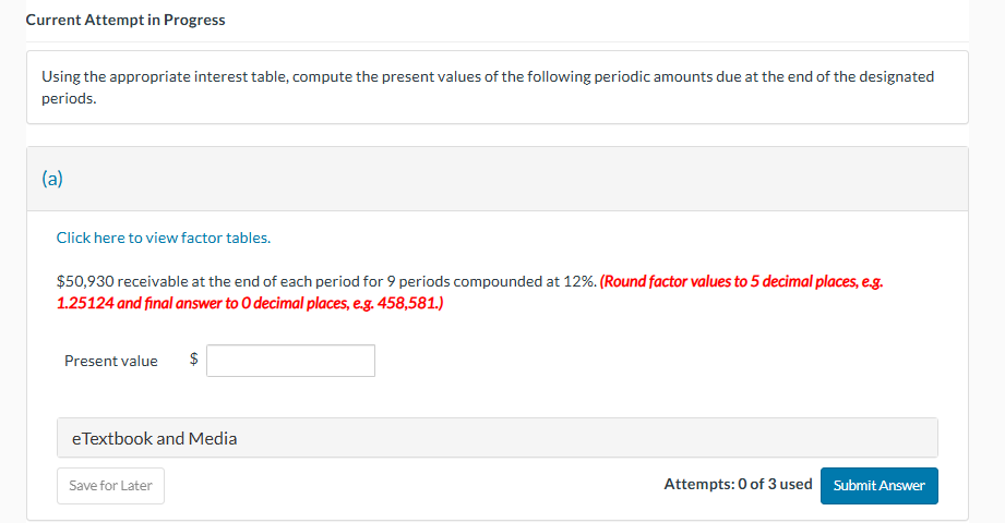 Solved Current Attempt in Progress Using the appropriate | Chegg.com