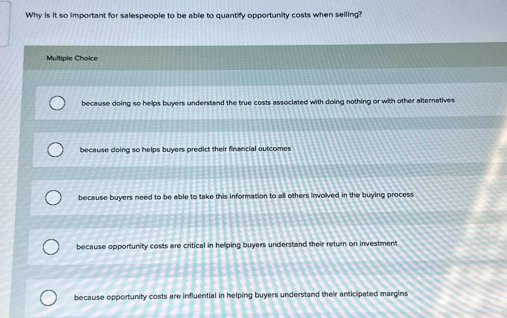 Solved Why is it so important for salespeople to be able to | Chegg.com