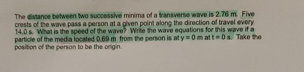 Solved The distance between two successive minima of a | Chegg.com