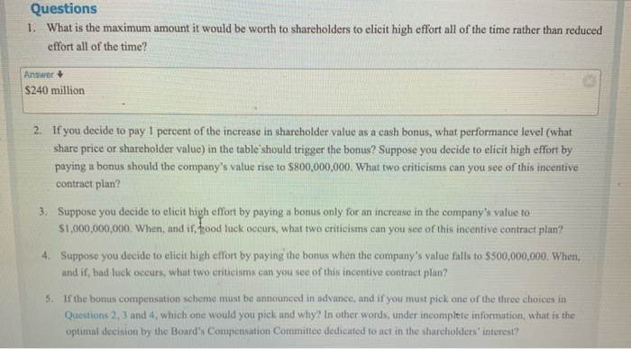 Questions 1. What is the maximum amount it would be | Chegg.com