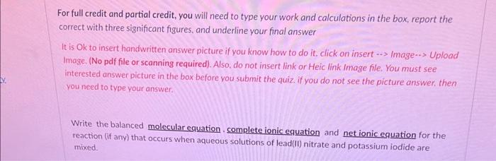 Solved For full credit and partial credit, you will need to | Chegg.com