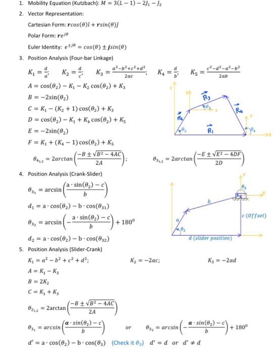 Solved Zac 2ab 1 Ru RE 1. Mobility Equation (Kutzbach): M = | Chegg.com