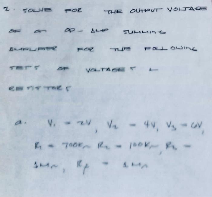 Solved 1. CALCULATE common MODE VOLTAGE POI CIRIT FIGUE | Chegg.com