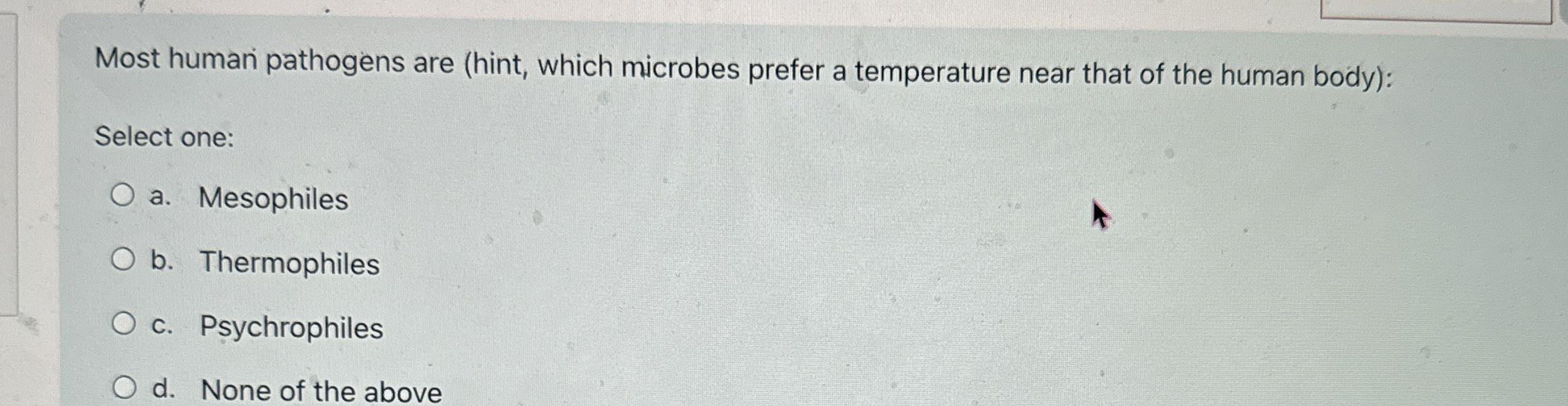 Solved Most human pathogens are (hint, ﻿which microbes | Chegg.com