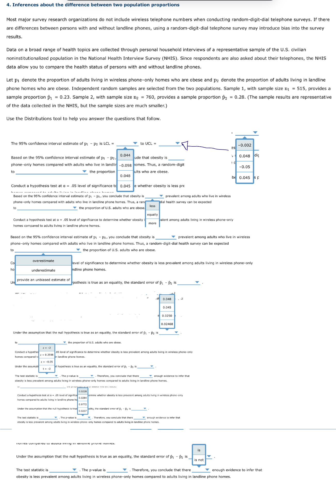 Solved Inferences about the difference between two | Chegg.com
