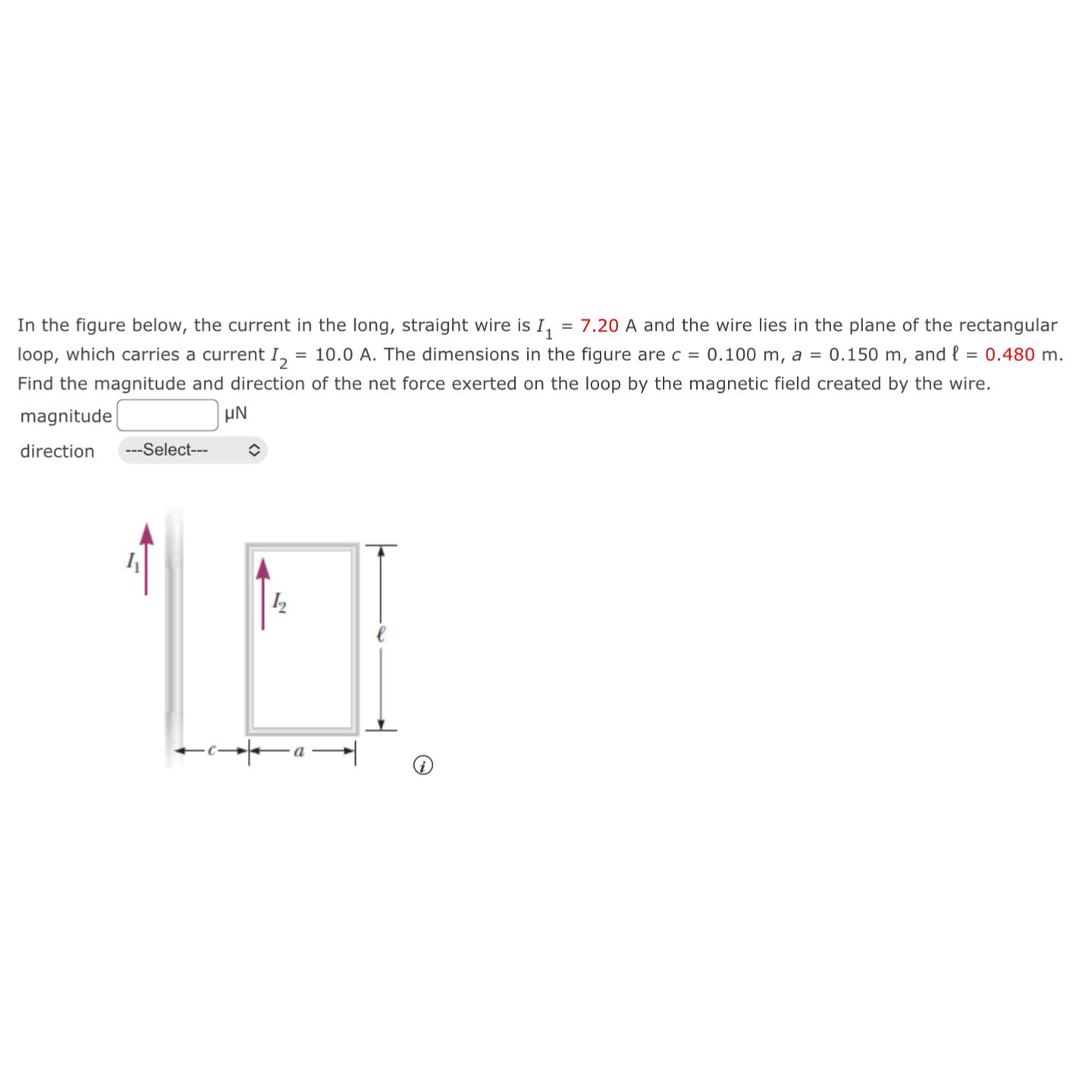 Solved In the figure below, the current in the long, | Chegg.com
