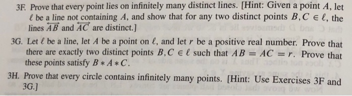 Solved Postulates of Neutral Geometry Postulate 1 (The Set | Chegg.com