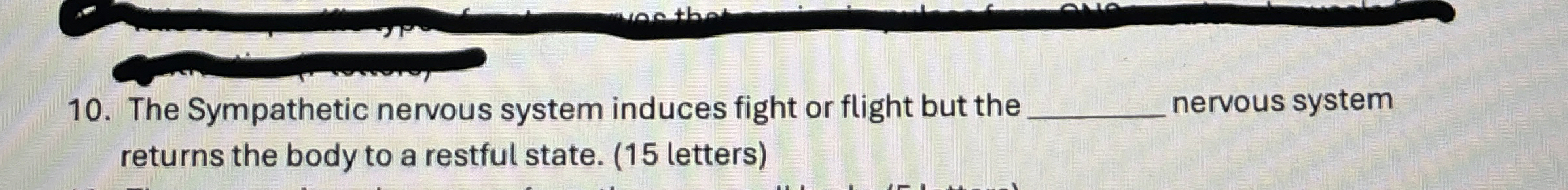 Solved The Sympathetic nervous system induces fight or | Chegg.com