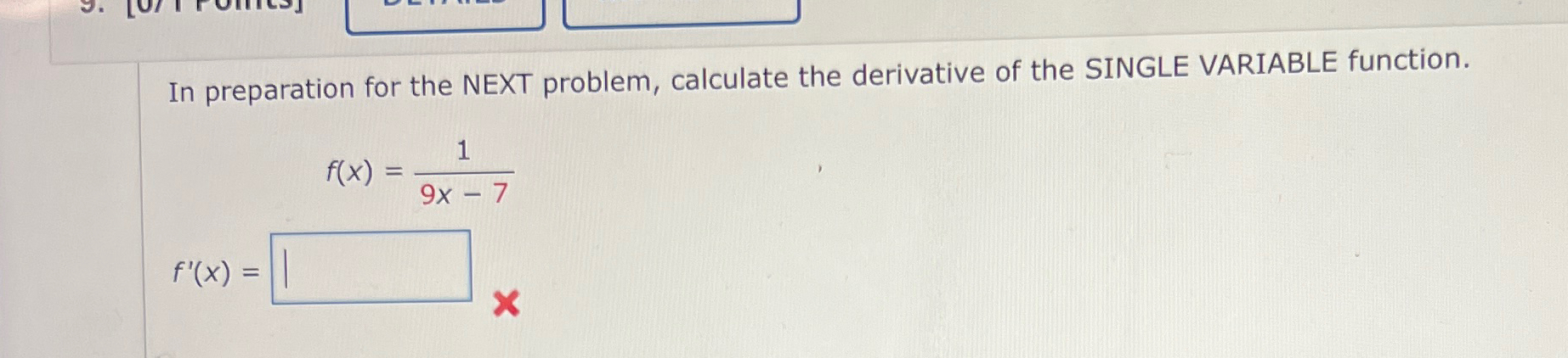 Solved In preparation for the NEXT problem, calculate the | Chegg.com