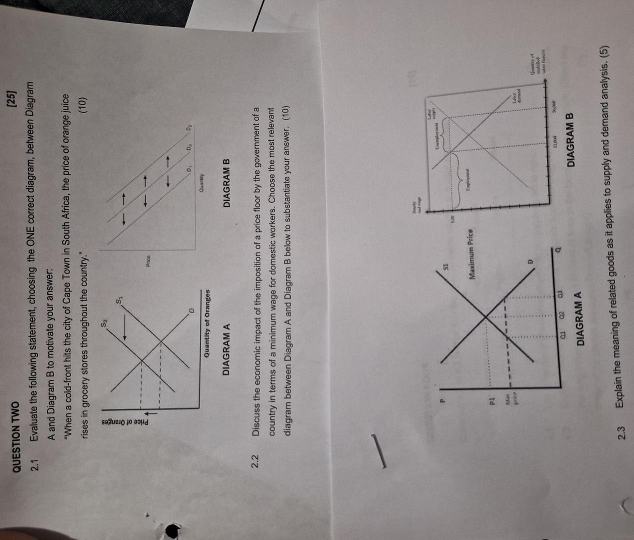 Solved QUESTION TWO [25] 2.1 Evaluate the following | Chegg.com
