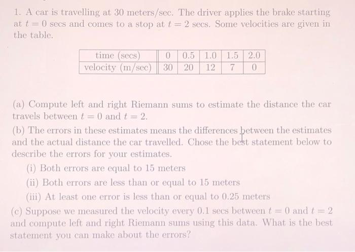 Solved how to solve C , how can i know error with this info | Chegg.com