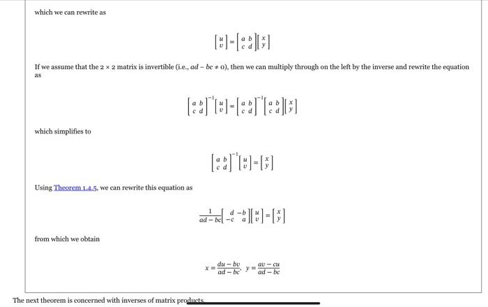 Solved Use the method of Example 8 to find the unique | Chegg.com