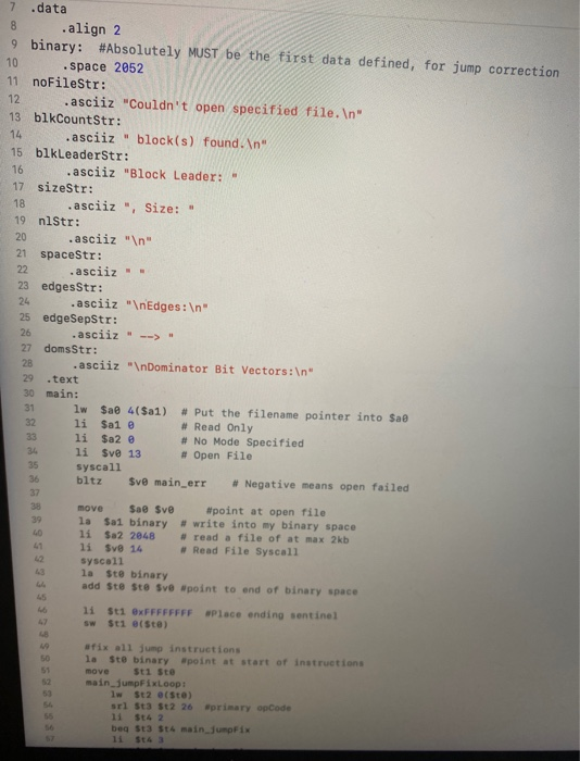 CMPUT 229 Lab 5 - Basic Blocks Information A Control | Chegg.com