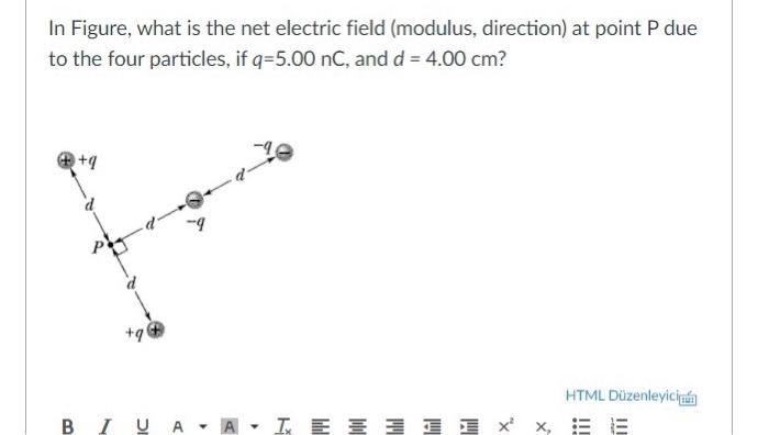 Solved In Figure, what is the net electric field (modulus, | Chegg.com