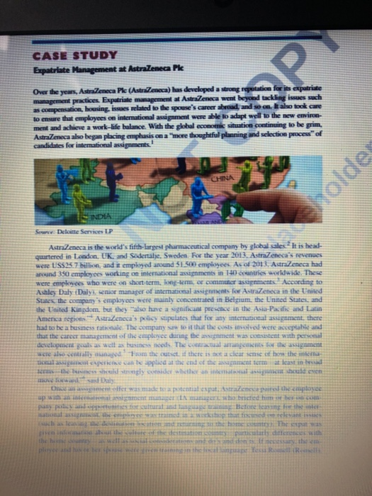 Solved 10-7. Critically analyze AstraZeneca’s expatriate | Chegg.com Solved 10-7. Critically analyze AstraZeneca’s expatriate | Chegg.com