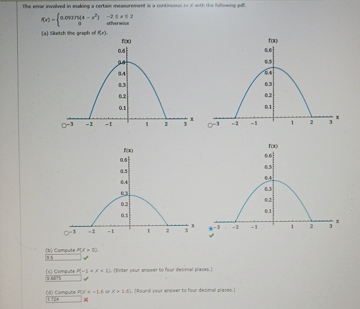 The error involved in making a certain measurement is | Chegg.com