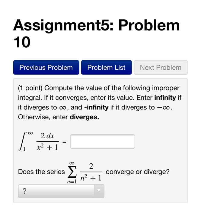 Solved Assignment5: Problem 10 Previous Problem Problem List | Chegg.com