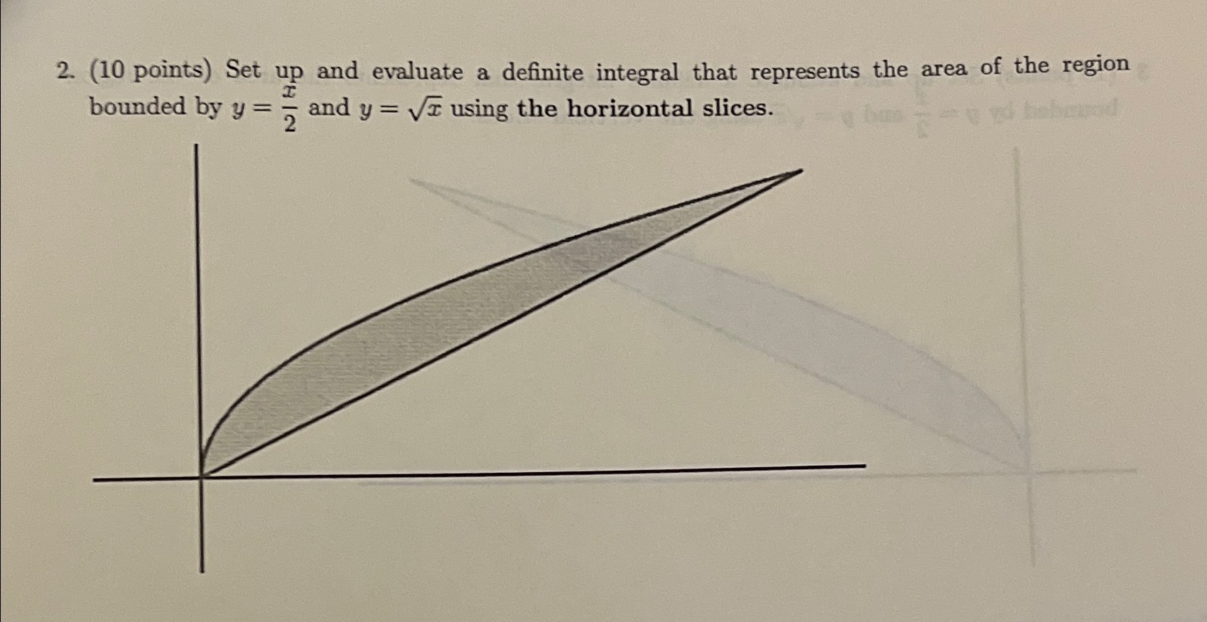 Solved (10 ﻿points) ﻿Set up and evaluate a definite integral | Chegg.com