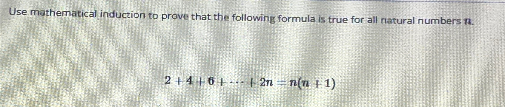 Solved Use mathematical induction to prove that the | Chegg.com