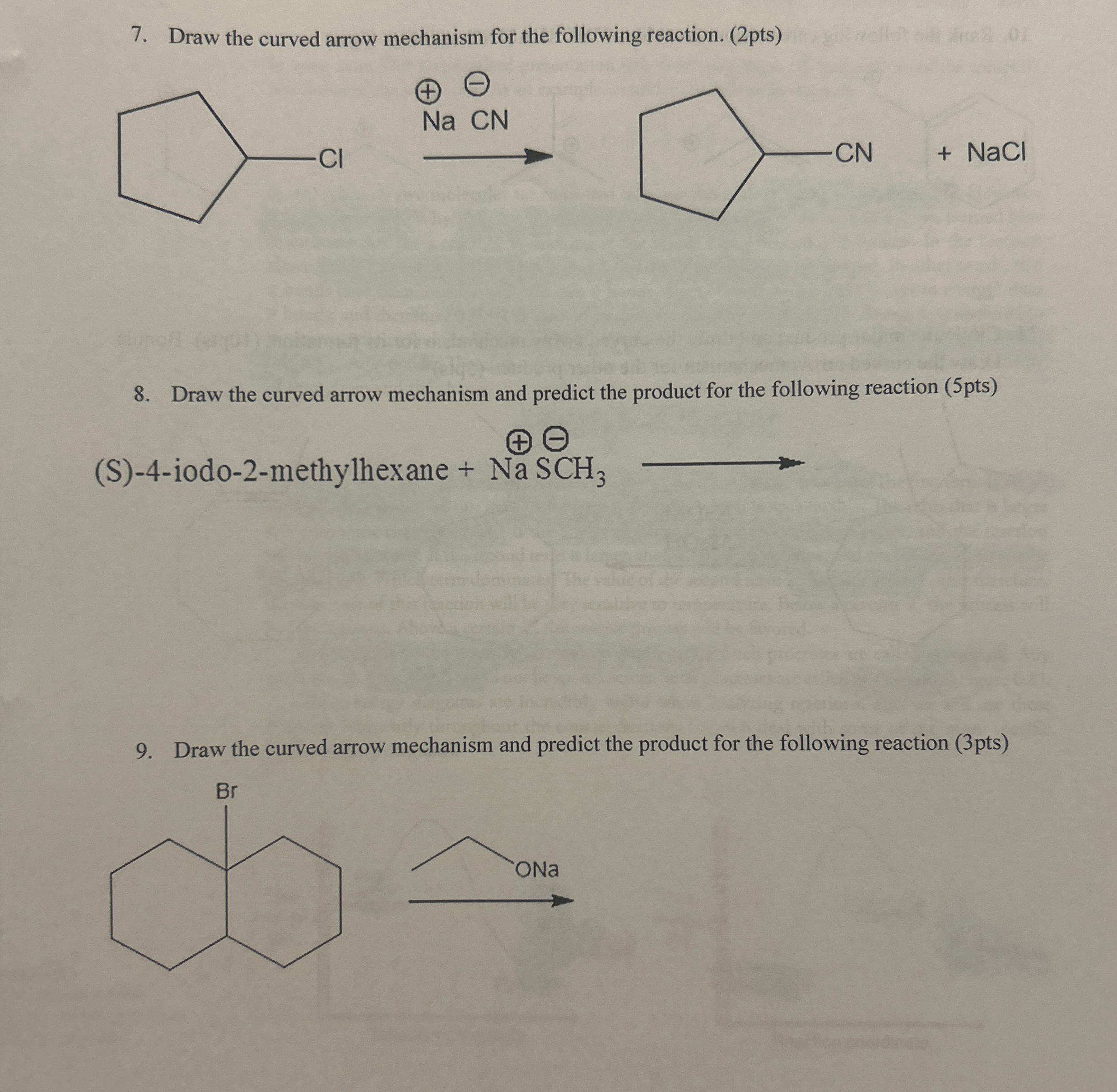 Solved Draw the curved arrow mechanism for the following | Chegg.com