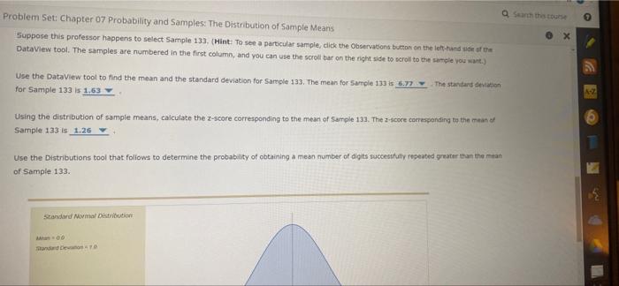 Solved Problem Set: Chapter 07 Probability and Samples: The | Chegg.com