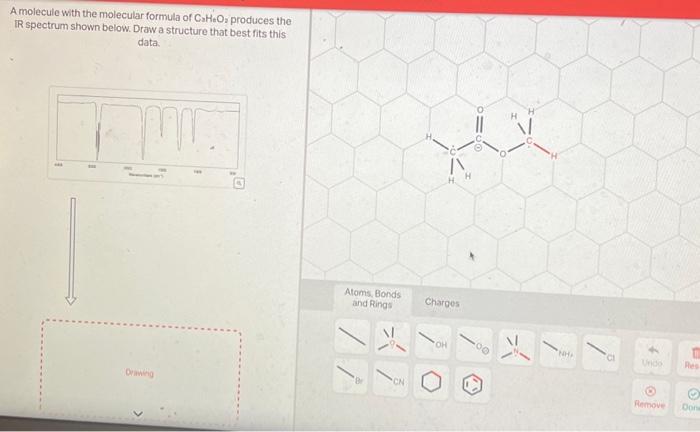 Solved A molecule wth the molecular formula of C2H2O2 p | Chegg.com