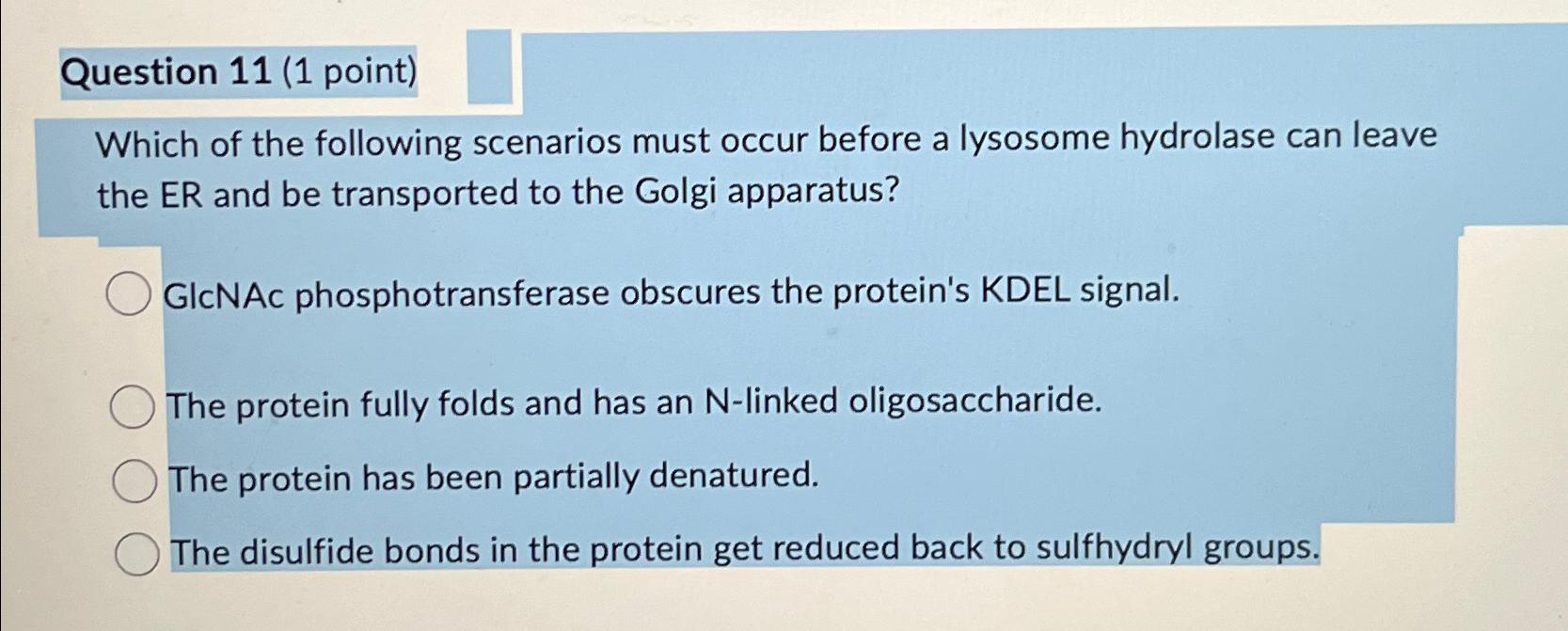 Solved Question 11 (1 ﻿point)Which of the following | Chegg.com