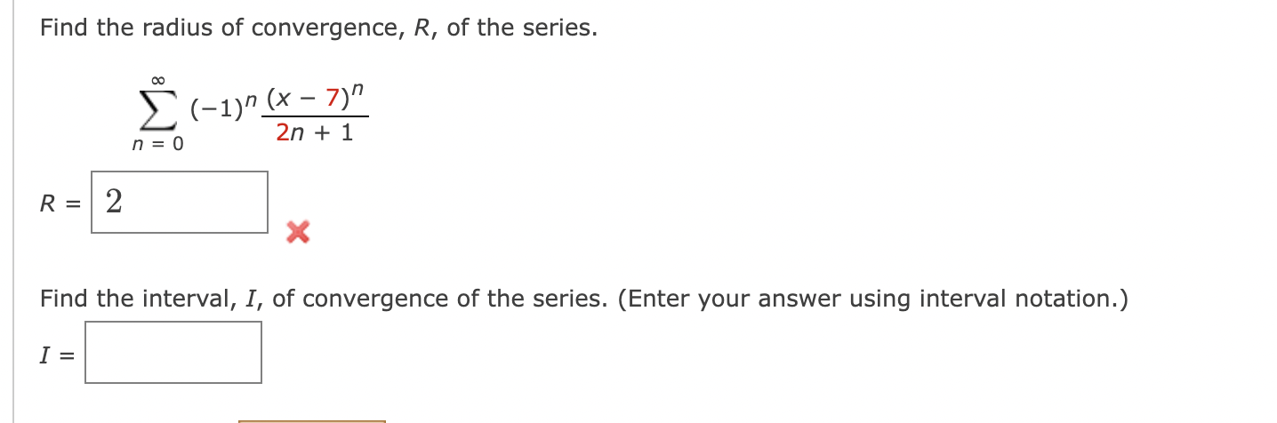 Solved Find the radius of convergence, R, ﻿of the | Chegg.com