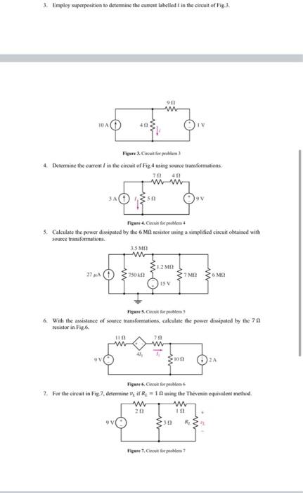 Solved 1. Using superposition, determine the voltage | Chegg.com