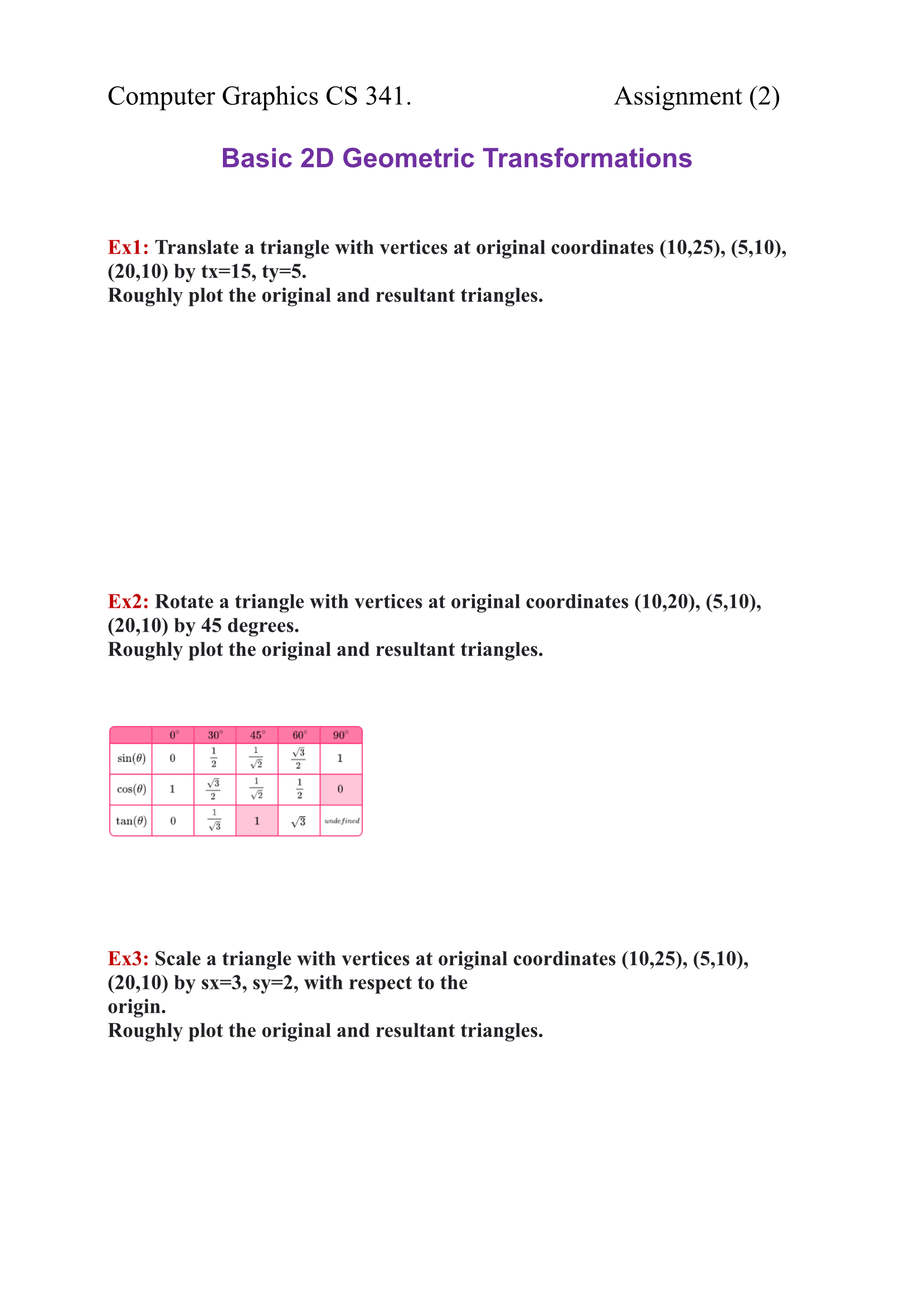 Solved • ﻿Computer Graphics CS 341.Assignment (2)Basic 2D | Chegg.com