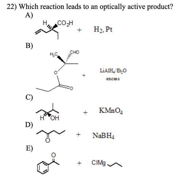 14) What is the product of the following reaction?22) | Chegg.com