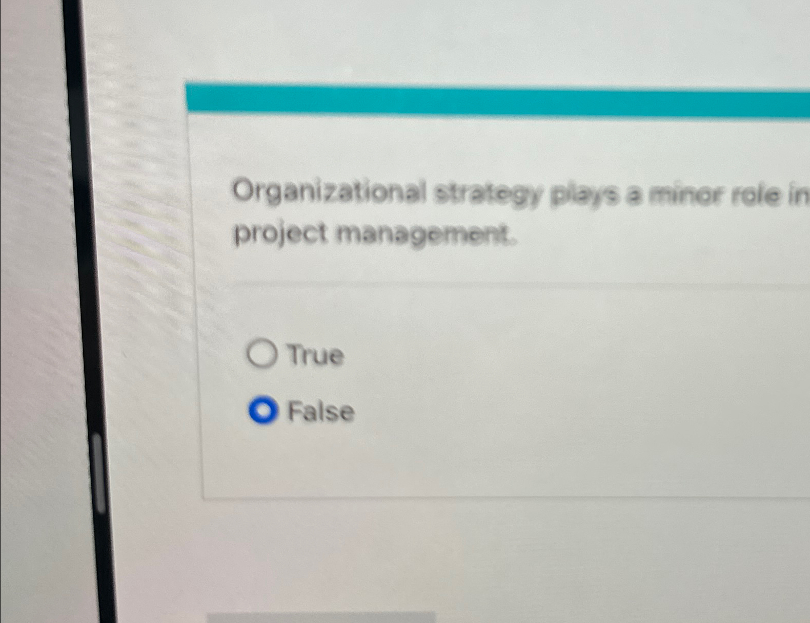 Solved Organizational strategy plays a miner role in project | Chegg.com